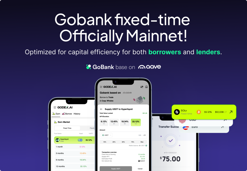 🚀 Gobank Fixed-time is now officially on Mainnet! - Godex - Trading ...